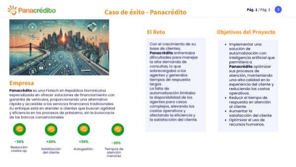 CASO DE ÉXITO VOPM- Panacredito