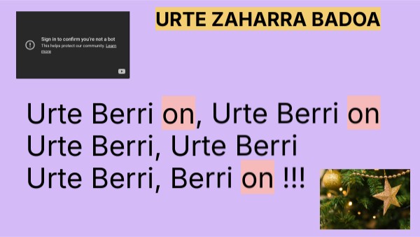 urte zaharra badoa | Genially