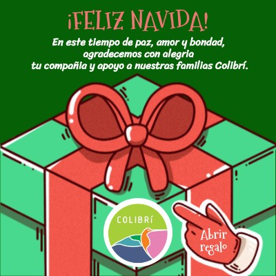 Tarjeta de Navidad Colibrí | Genially