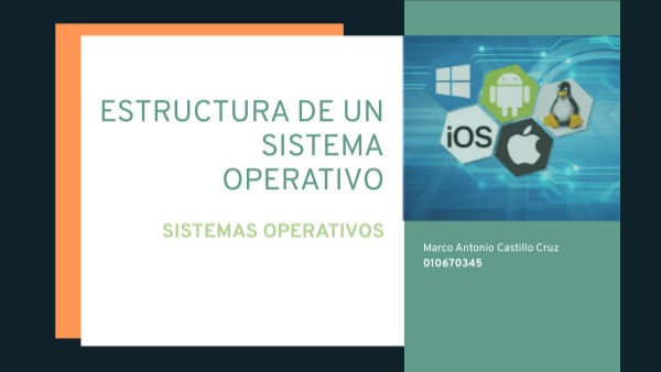 Estructuras de sistema operativo