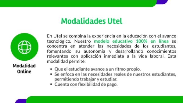 Modalidades UTEL 25AAII | Genially