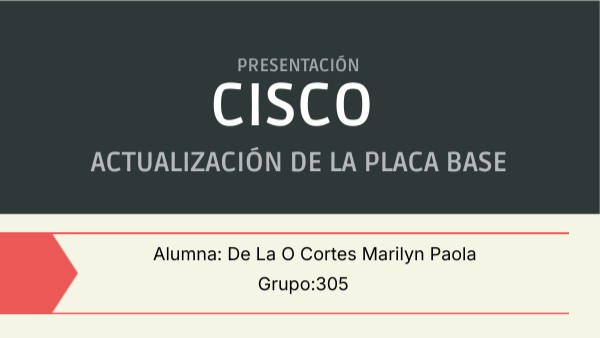 Presentación cisco capitulo 3