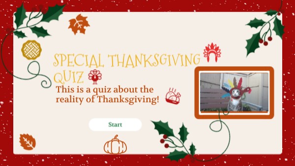 THANKSGIVING QUIZ