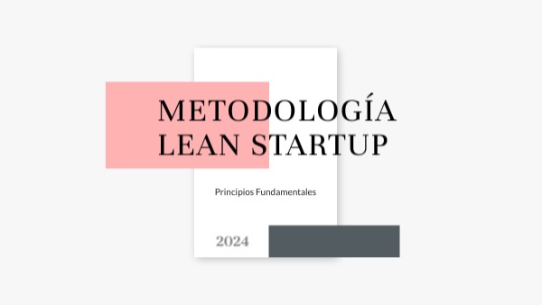 Principios fundamentales del Lean Startup