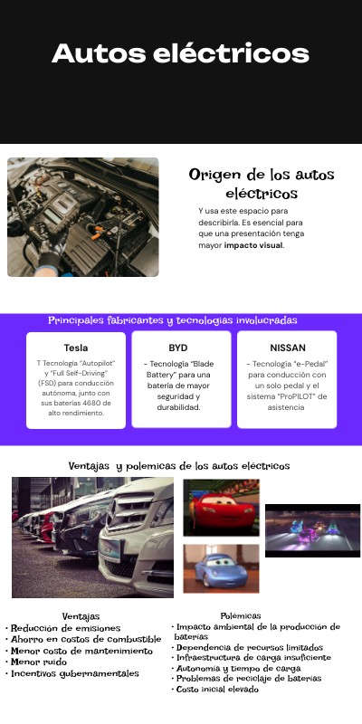 Infografía autos eléctricos | Genially
