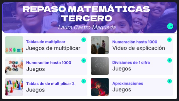 Repaso matemáticas de tercero | Genially
