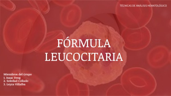PNT FÓRMULA LEUCOCITARIA