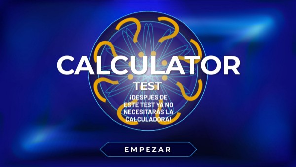 CALCULATOR TEST