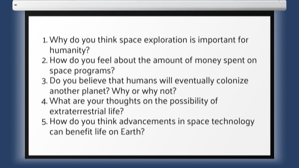 Pre listening Space Exploration | Genially