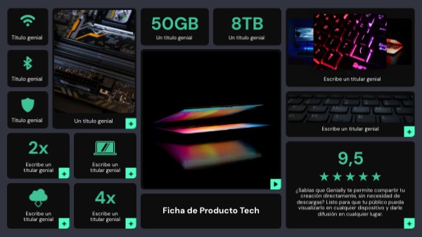 Ficha de producto tech | Genially