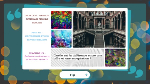 Flashcard - Quelle est la différence entre une offre et une ac