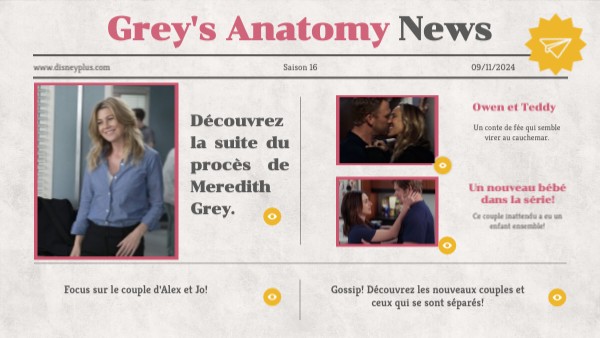 Greys' Anatomy News, saison 16