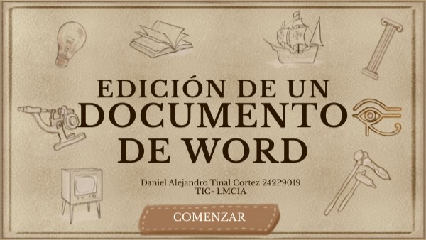 Edición de un Documento de Word DATC TIC-LMC1A
