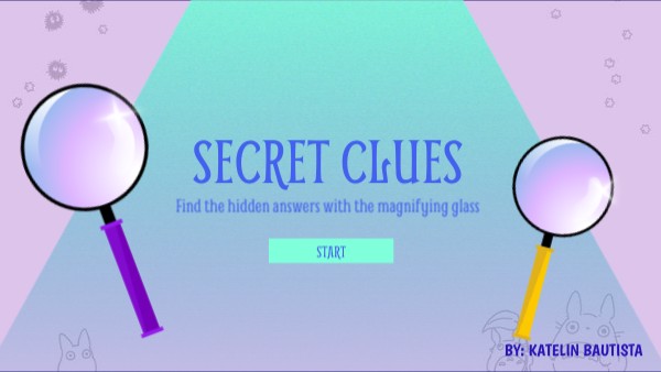 Secret clues game (Social Media) | Genially