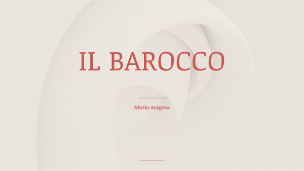 IL BAROCCO | Genially