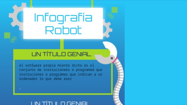 Infografía Robot | Genially