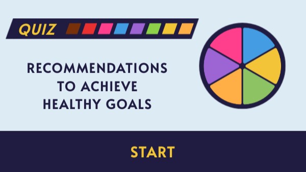 recommendations to achieve healthy goals