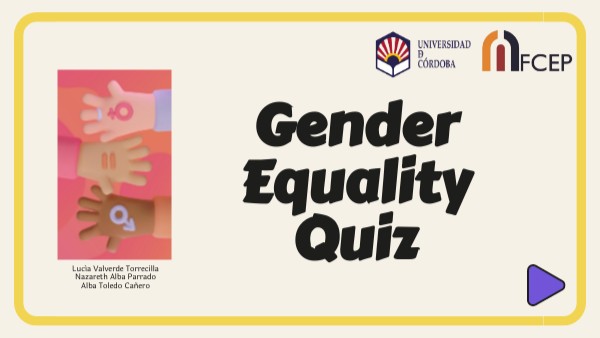 Gender equality Quiz