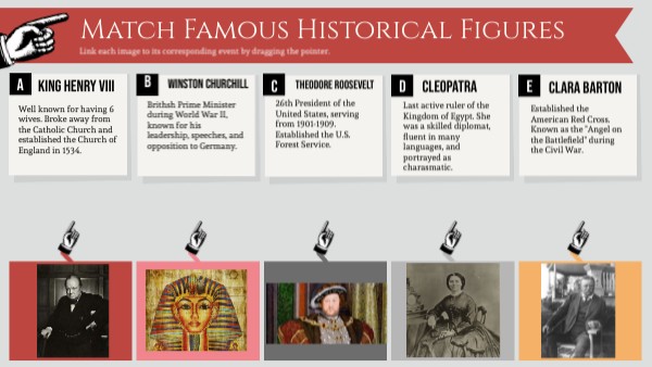 Match Famous Figures | Genially