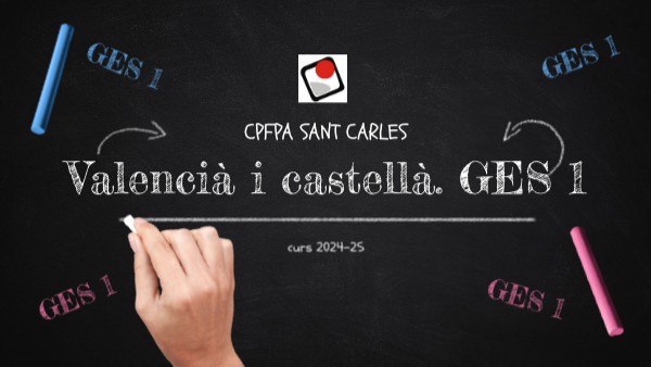 Presentació del curs GES I 2024-25 VALENCIÀ