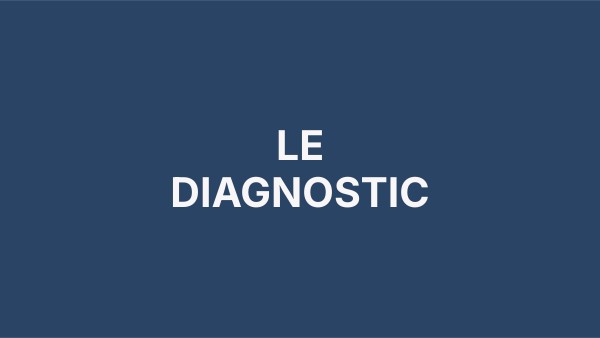 COURS 6 - LE DIAGNOSTIC | Genially