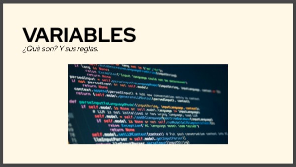 Variables | Genially