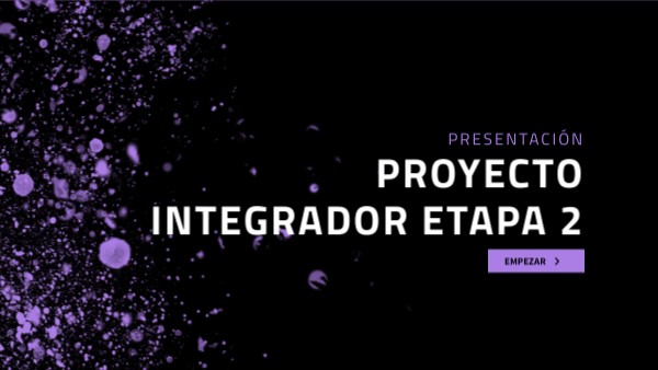 Proyecto integrador etapa 2 | Genially