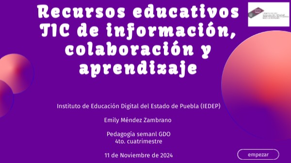 RECURSOS EDUCATIVOS TIC