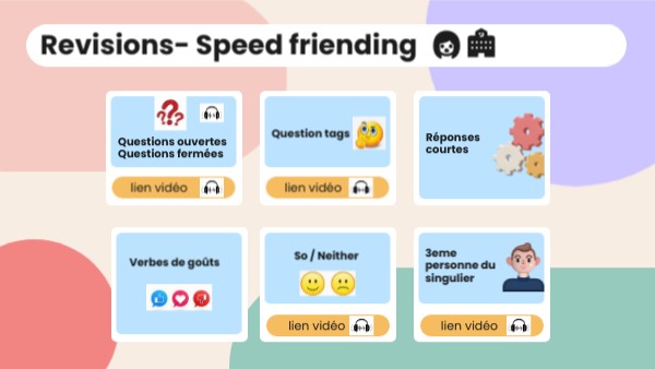 Revisions Speed Friending