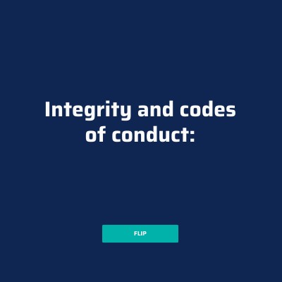 EXTERNAL- Police integrity and codes of conduct: