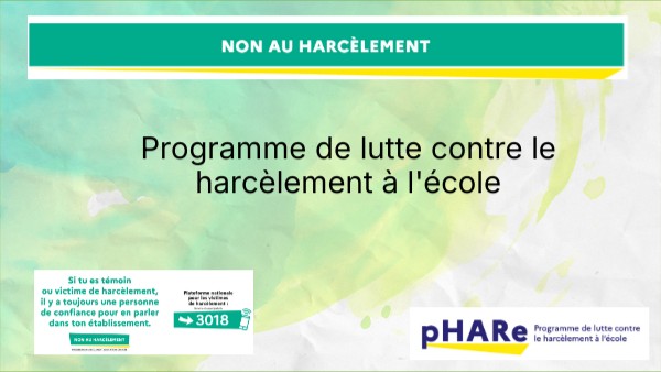 présentation pHARe enseignants | Genially