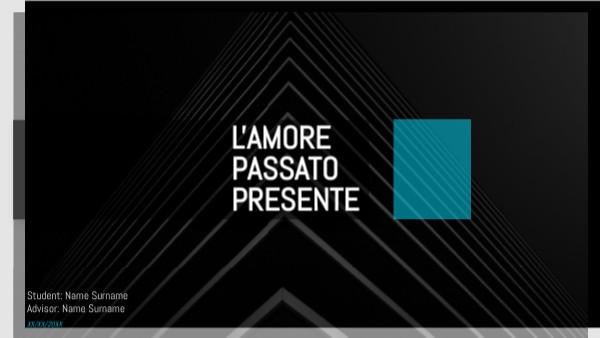 l'amore passato presente | Genially