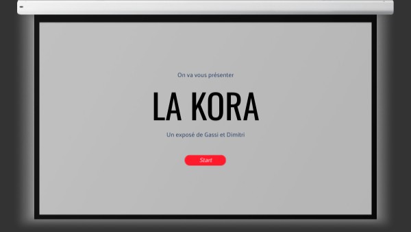 Présentation de la Kora | Genially