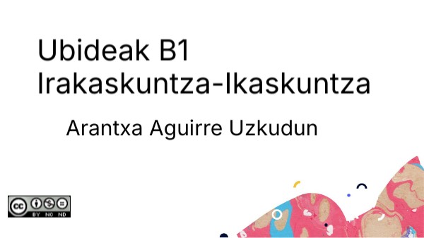 UBIDEAK B1 ARANTXA AGIRRE
