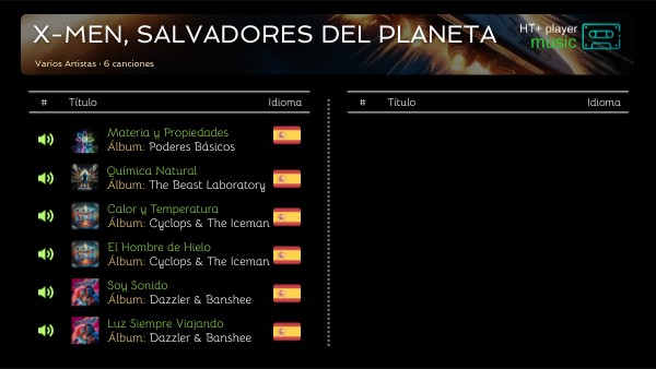 X-MEN | HT+ MUSIC player