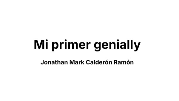 Mi primer genially