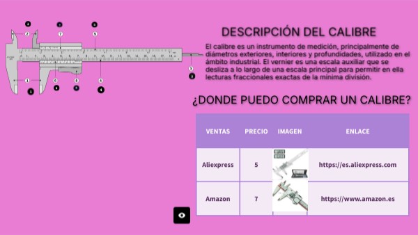 Conociendo el calibre | Genially