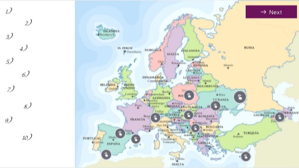 Mapa interactivo horizontal