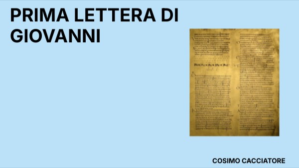 Prima lettera di Giovanni