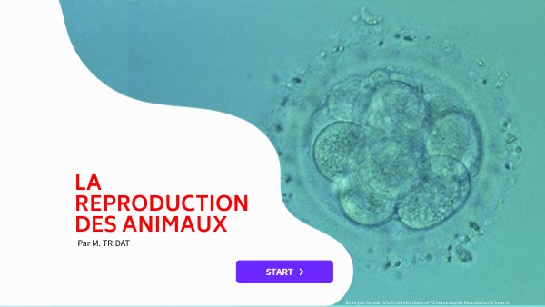 5eme Chap 3 La reproduction des êtres vivants | Genially