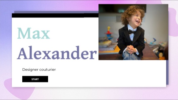 Portfolio design numérique Microsite | Genially
