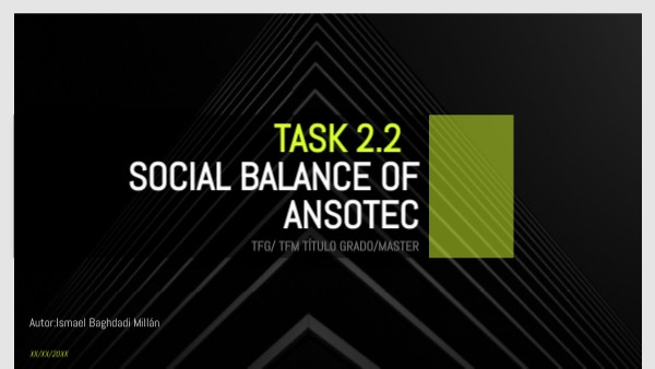Task 2.2 Social balance of ANSOTEC