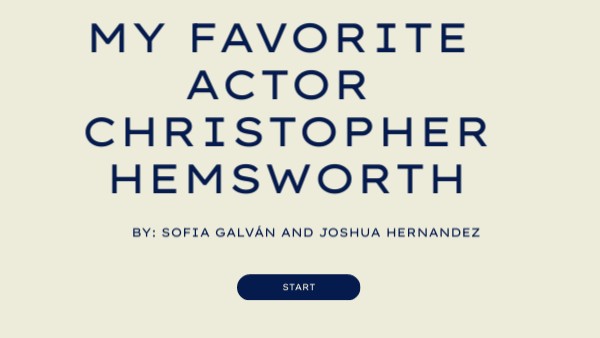 Chris Hemsworth | Genially