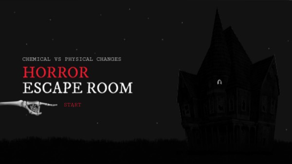 Horror Escape Room with Chemical vs Physical Changes | Genially