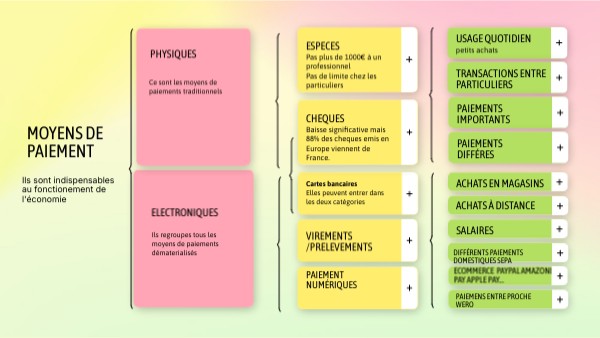 Synthèse des moyens de paiements