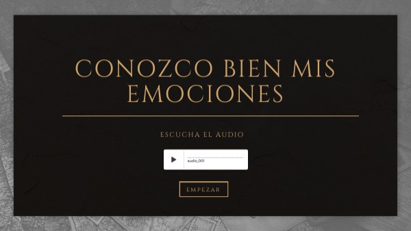 Conozco bien mis emociones