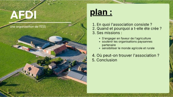 L'entreprise AFDI | Genially