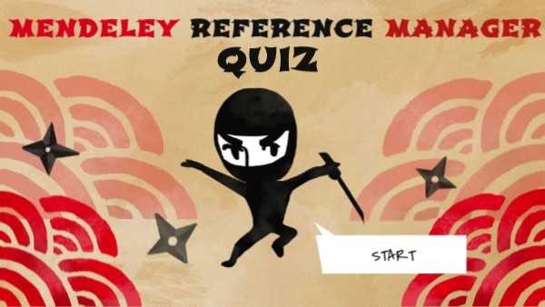 Mendeley Reference Manager Quiz | Genially