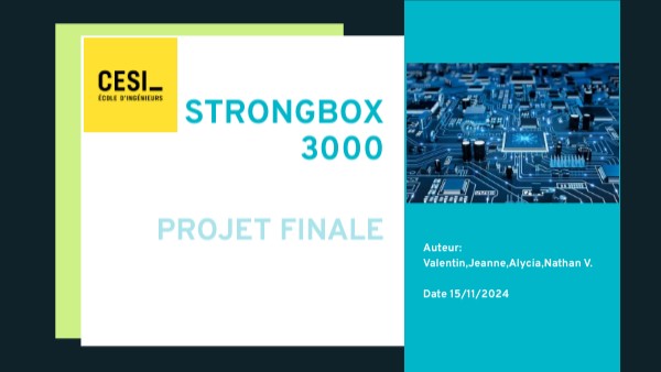 projet strongbox 3000 | Genially