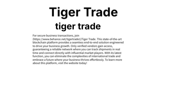 Tiger Trade